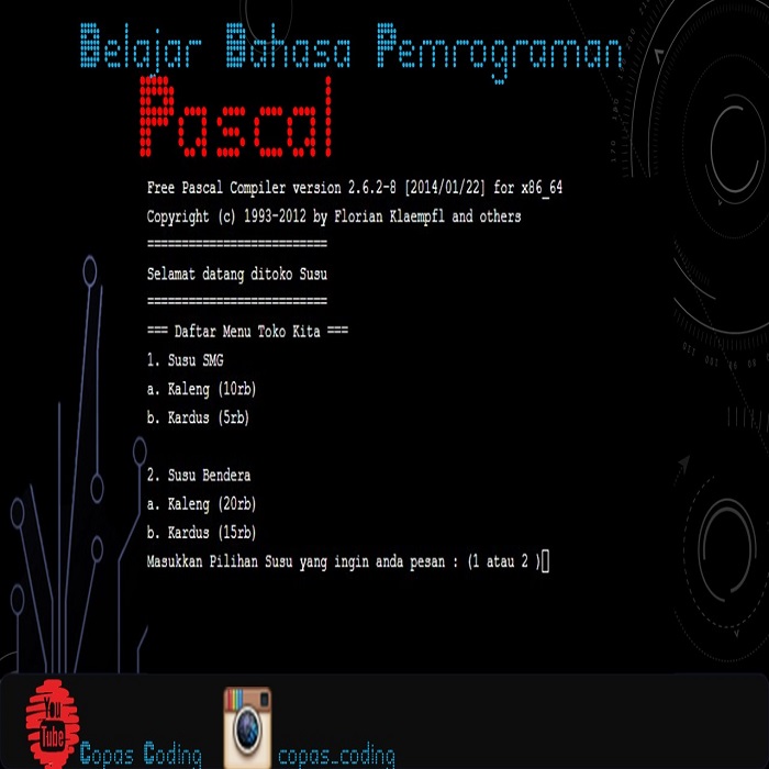 Algoritma program kasir - poncopax