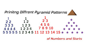 Javarevisited: How to print pyramid pattern of stars and numbers in Java
