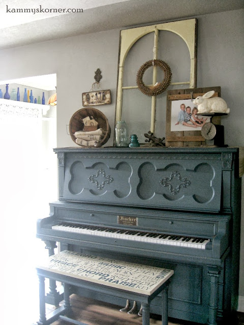Kammy's Korner: New Rustic Piano Scape {Mom Strikes Again}