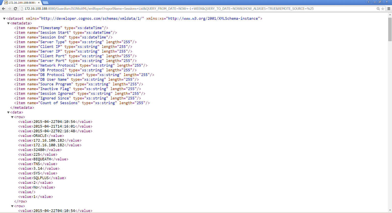 INSIGHTS: Querying Live Guardium Data with Cognos (Without the CSV Exports)