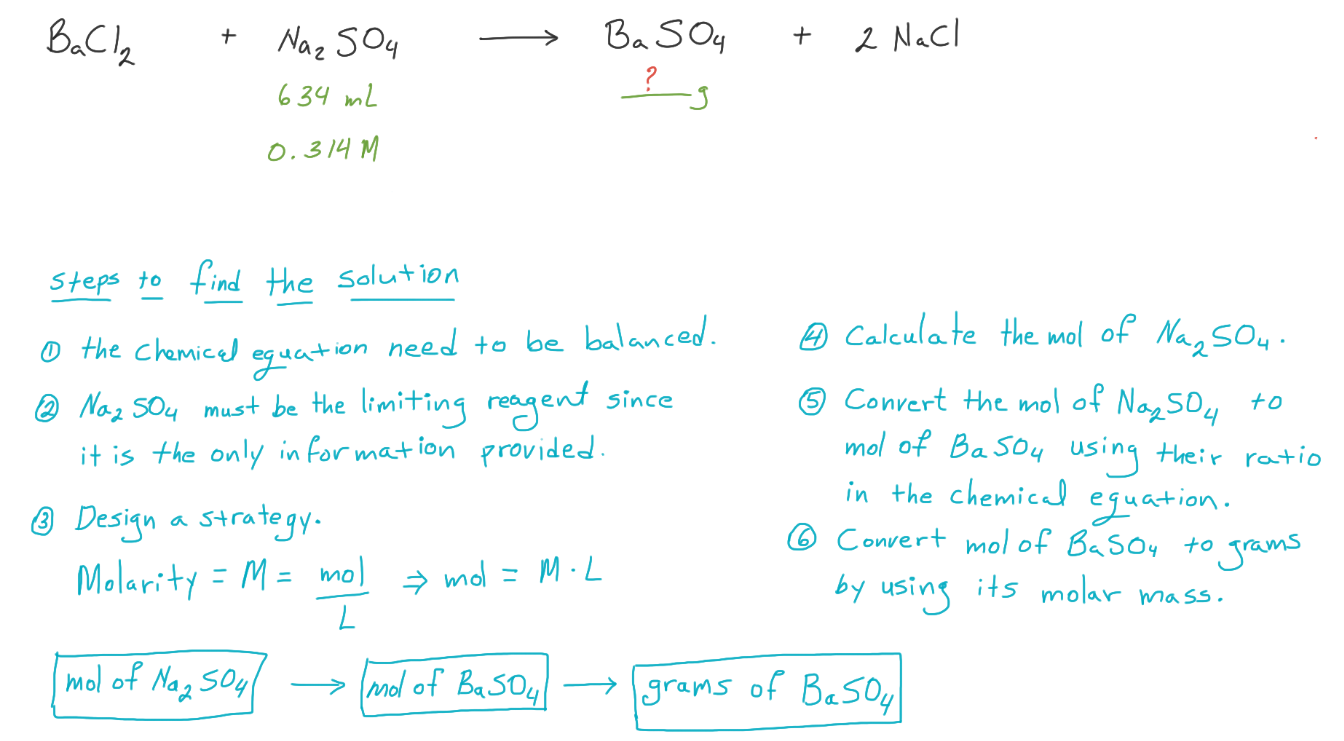 Calculating grams of a product given the concentration of a reactant ...