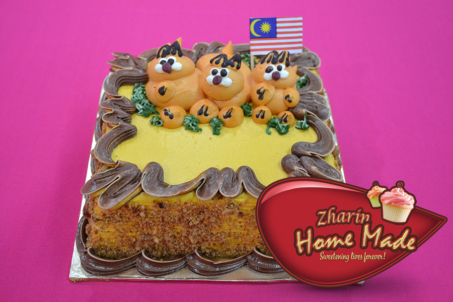 Zharin Home Made: Merdeka Cake Design