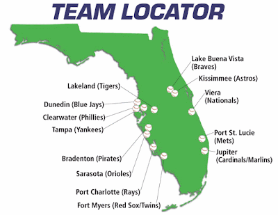 XM MLB Chat: Florida Grapefruit League Map