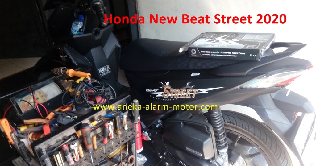 Cara pasang alarm motor remote pada Honda New Beat Street 2020