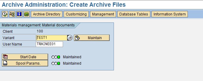 SAP ABAP Central: Step-by-Step Archiving of Material Documents