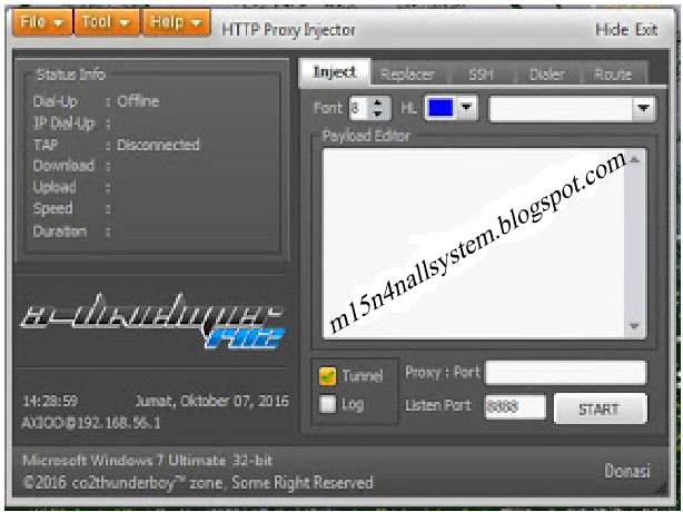 Mufid Technology: tutorial menggunakan http injector pc