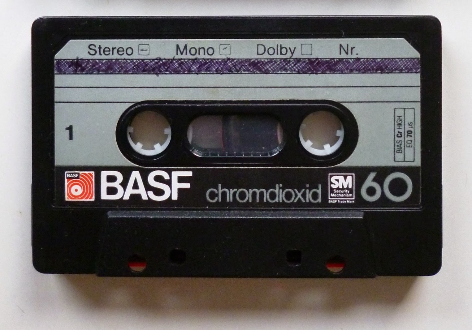 Musikkassetten : ON SALE: 2x BASF audio cassettes / chromdioxid SM 60 / ...