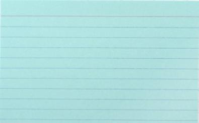 K A S T Y: BLUE INDEX CARD