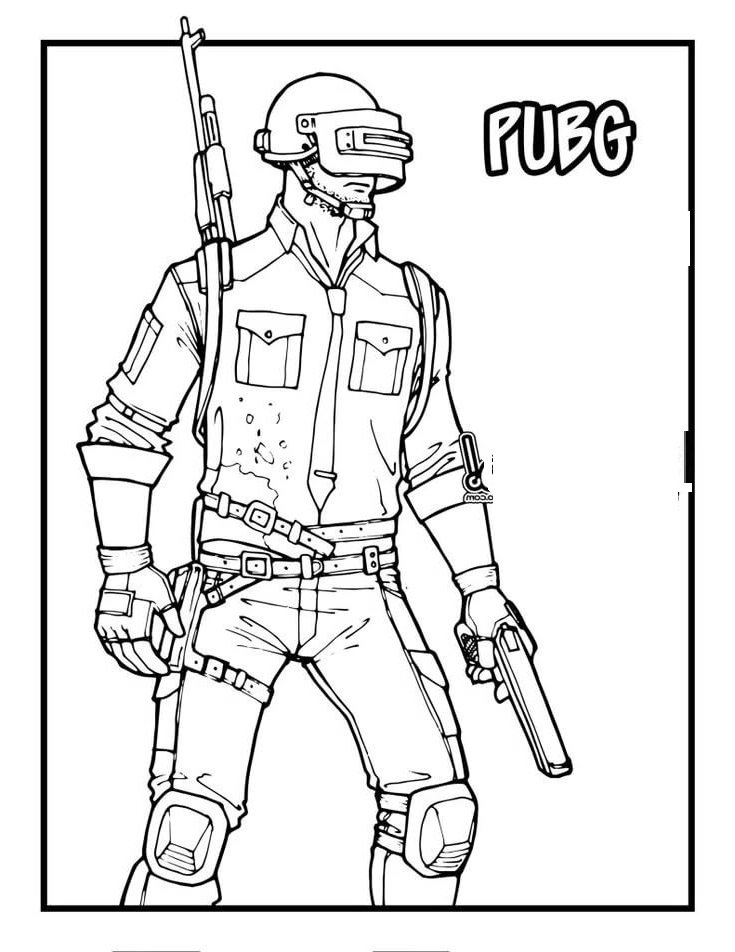 דפי צביעה PUBG