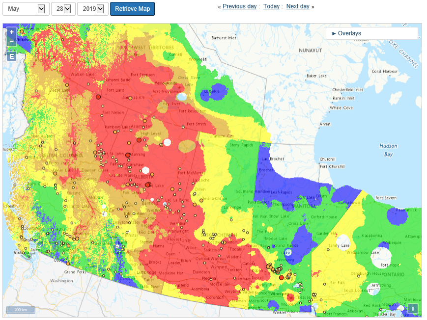 Prairie Pest Monitoring Network Blog: Active Wildfires (May30; Wk08 ...