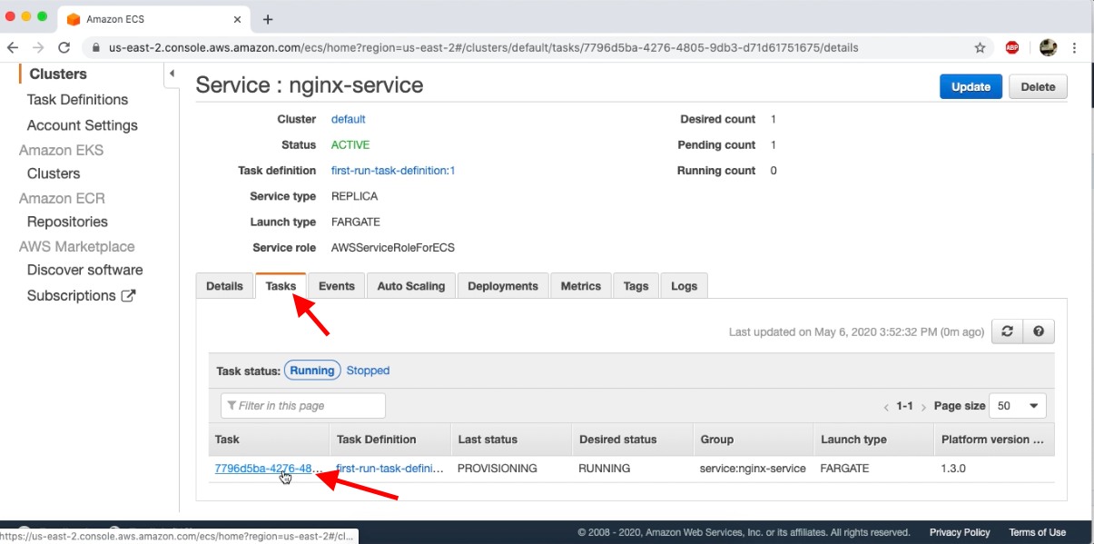 AWS - Create An Nginx Container Using Fargate