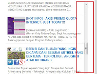 Membuat Widget 'DAFTAR ARTIKEL' BerScroll di Blog dan Manfaatnya - SCT Blog