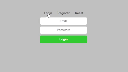 Animasi form login, register, reset password menggunakan HTML & CSS
