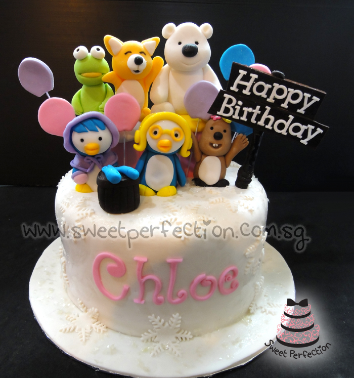 Sweet Perfection Cakes Gallery: Code Pororo-09 - Happy Birthday Chloe