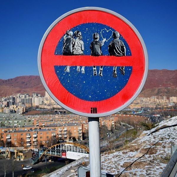 GRAFFITI COLLECTION IDEAS: Stencil street art graffiti sign by ill