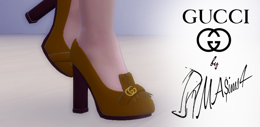 Gucci High Heel Loafers (Sims 4)