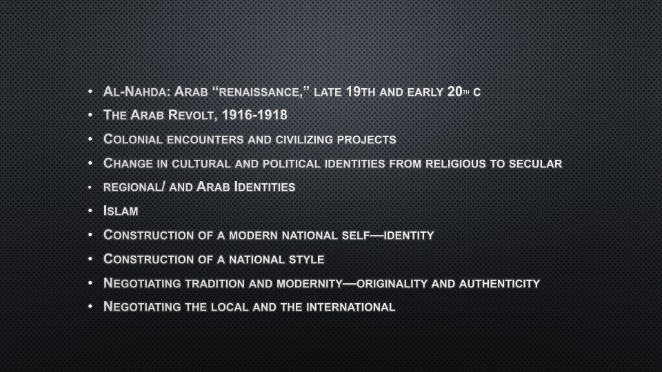 Al-Harf as a site of Negotiating Modernism and Unity