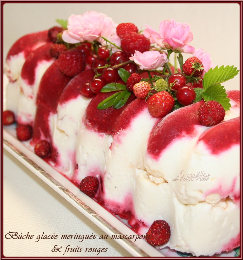 LA TABLE LORRAINE D'AMELIE: BÛCHE GLACEE MERINGUEE AU MASCARPONE ET ...