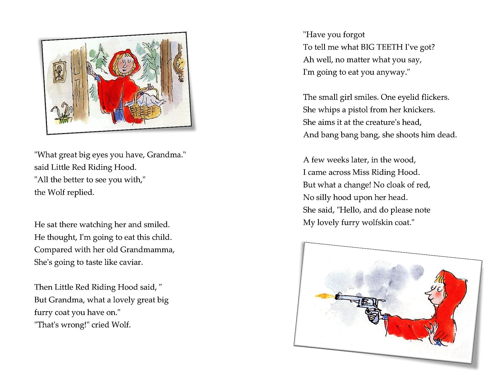 Little Red Riding Hood And The Wolf Poem