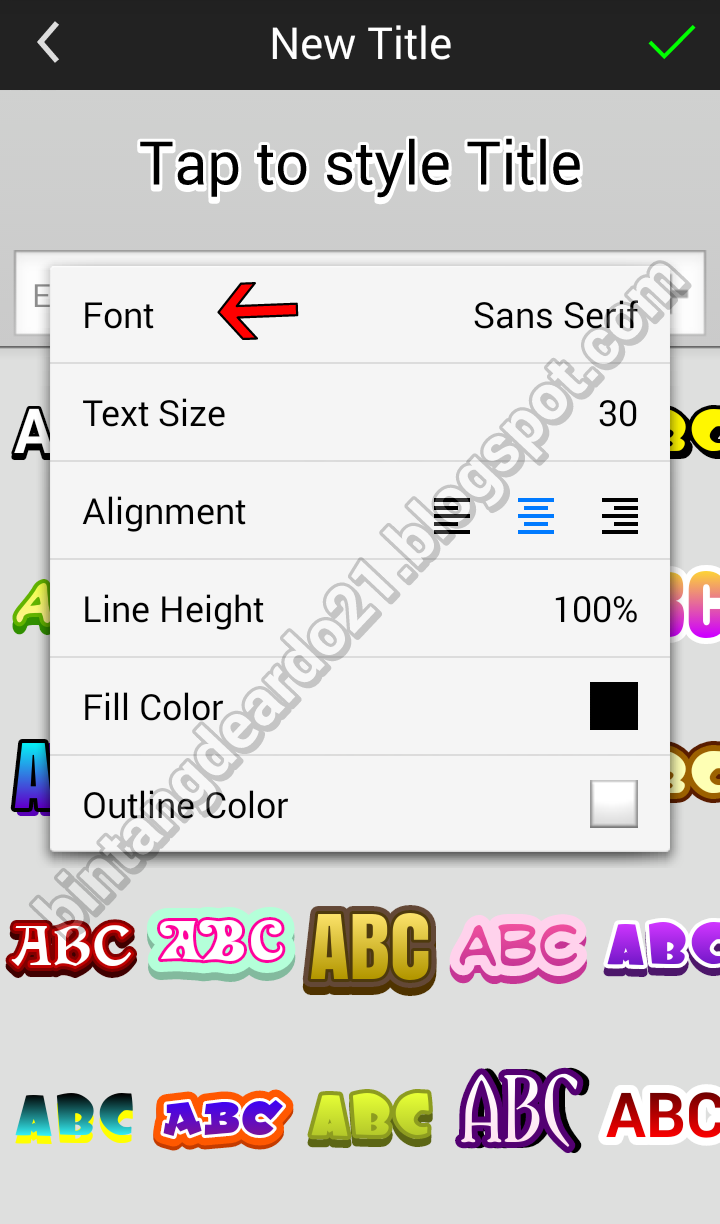 Cara Memasang Font Pada PicSay Pro - BD BLOG