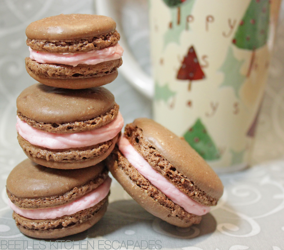 Beetle's Kitchen Escapades: Chocolate Peppermint French Macarons