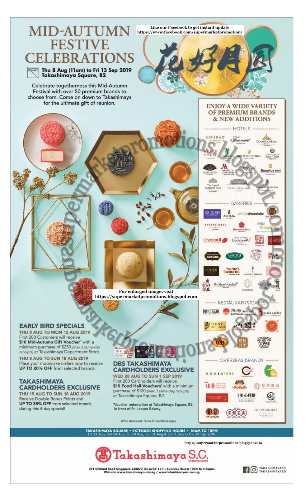 Takashimaya Mid-Autumn Promotion 08 August - 13 September 2019 ...
