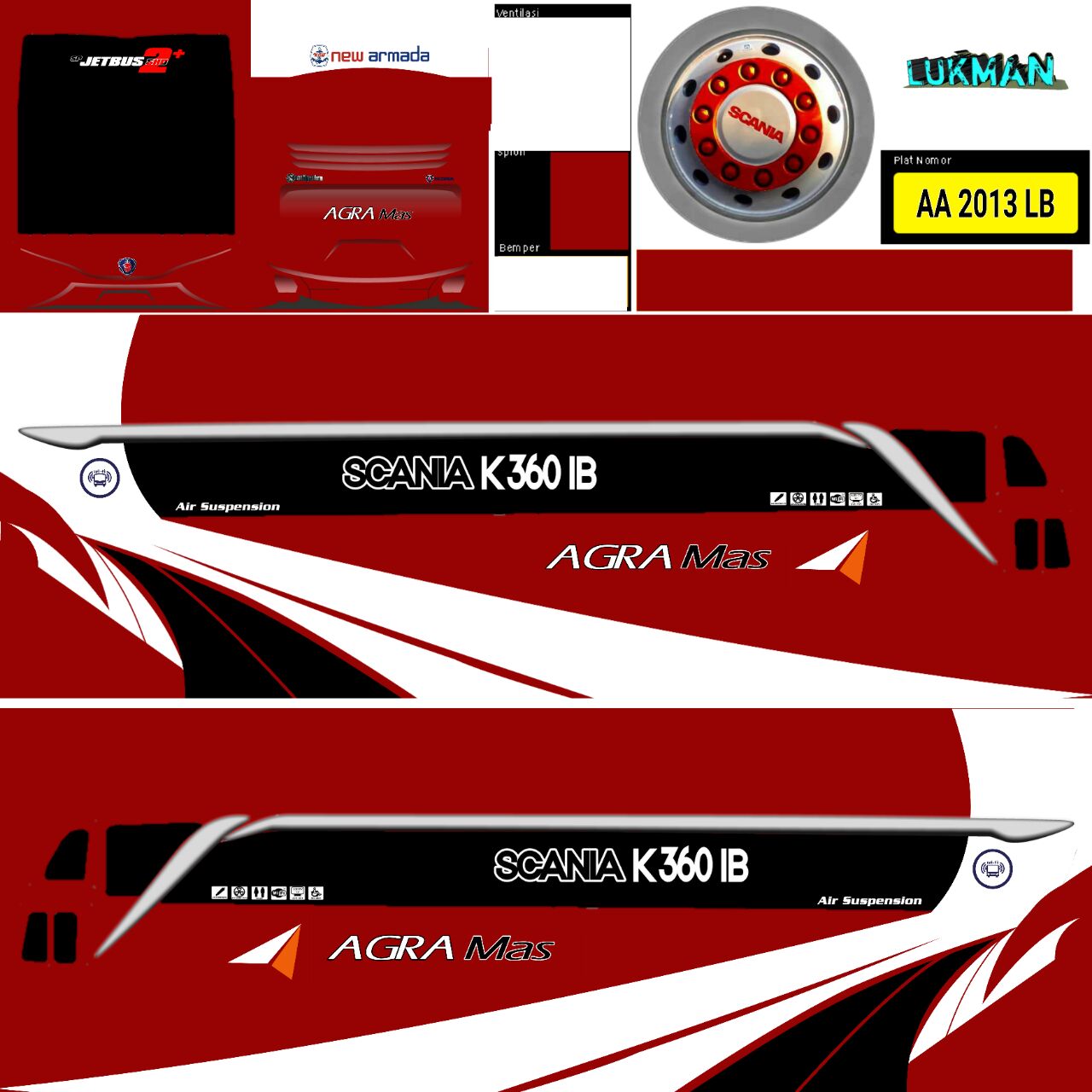 101+ Livery BUSSID (Bus Simulator Indonesia) HD SHD Koleksi Lengkap ...