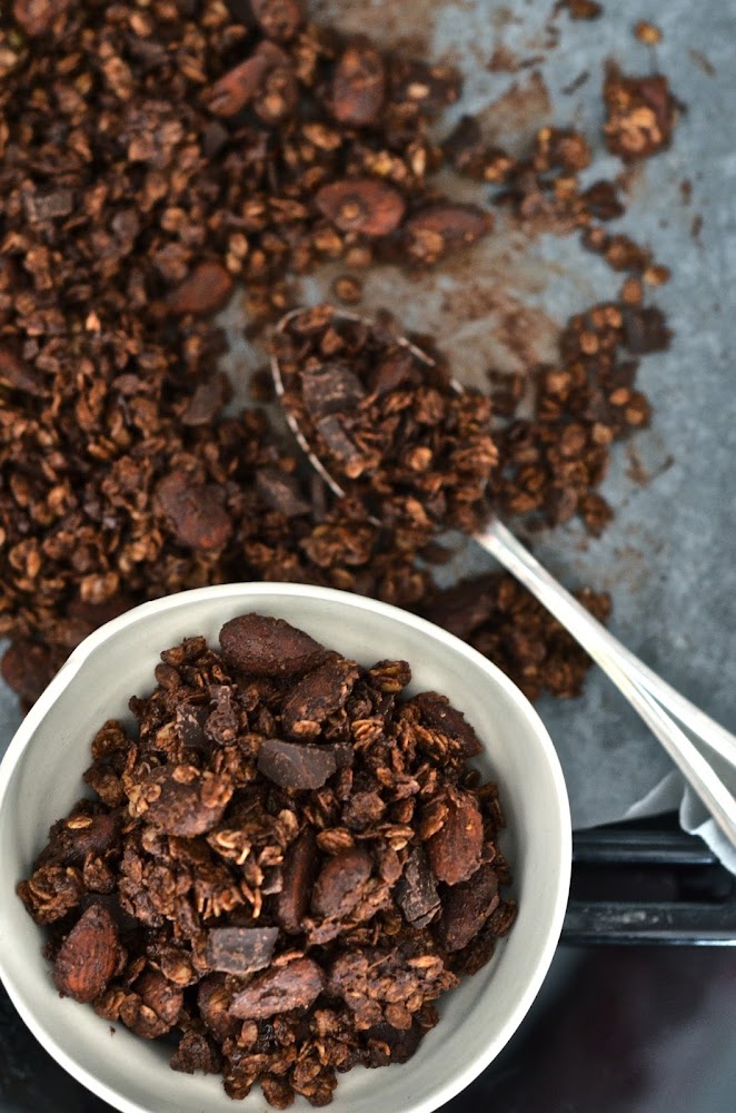 Granola double chocolat et amandes (v) - Les Bonheurs d'Anne & Alex