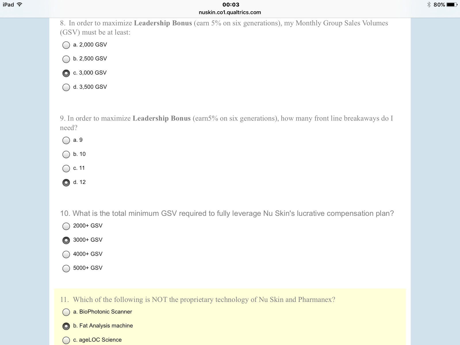 Nu Skin SEA LOI Certification Test: Submitting LOI Certification Test