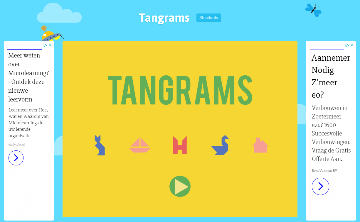 Laat je leerlingen eens lekker puzzelen met een tangram | Gespot op 't ...