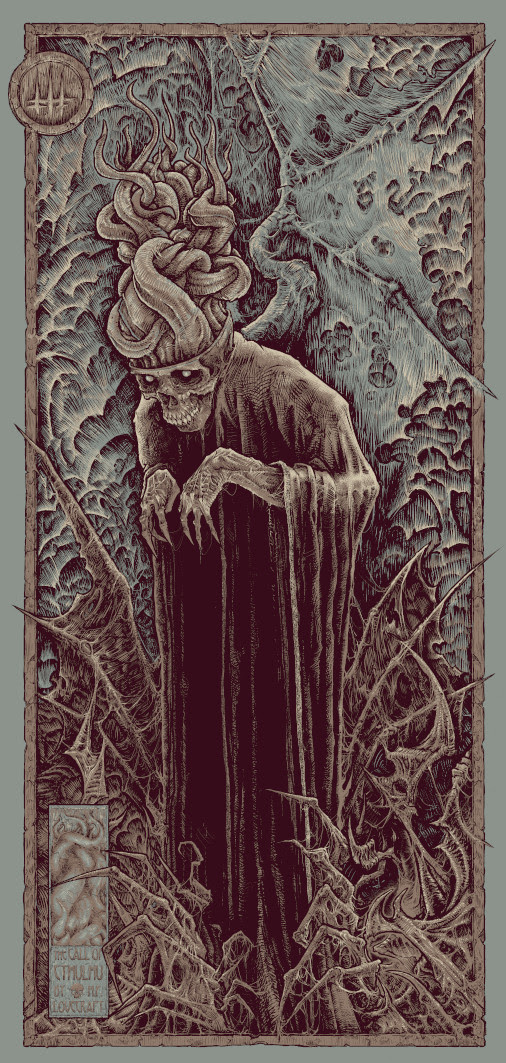 INSIDE THE ROCK POSTER FRAME BLOG: Godmachine The Call of Cthulhu Art ...