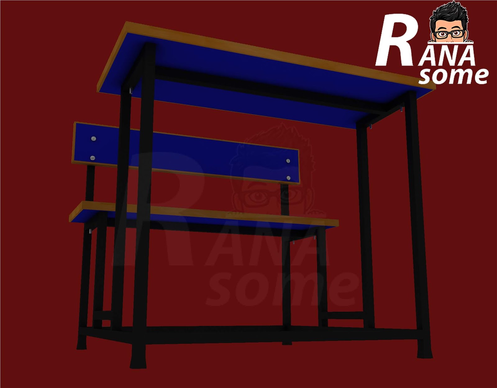 School Bench Model