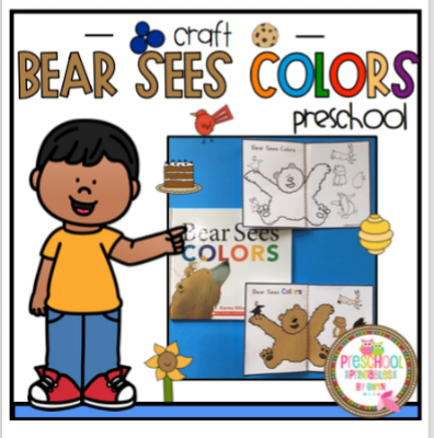 Bear Sees Colors Book Craft "No Prep" ~ Preschool Printables