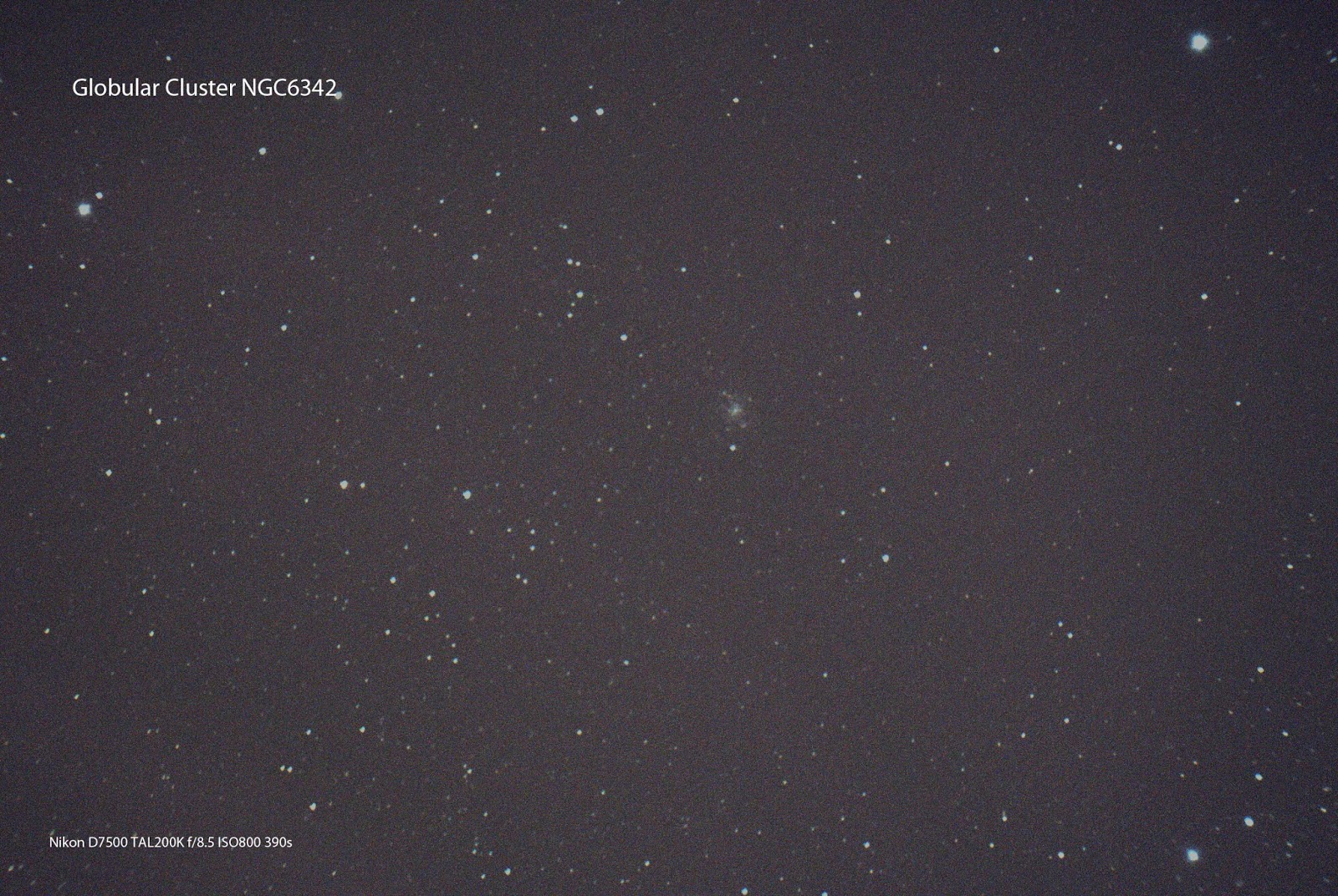 Pascal Hilkens Astro Page : Globular Cluster NGC6342