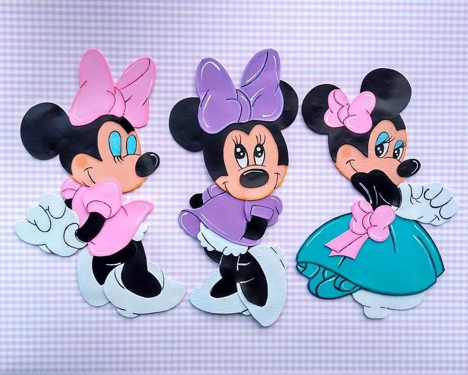 3 moldes da Minnie grátis para imprimir - Ver e Fazer