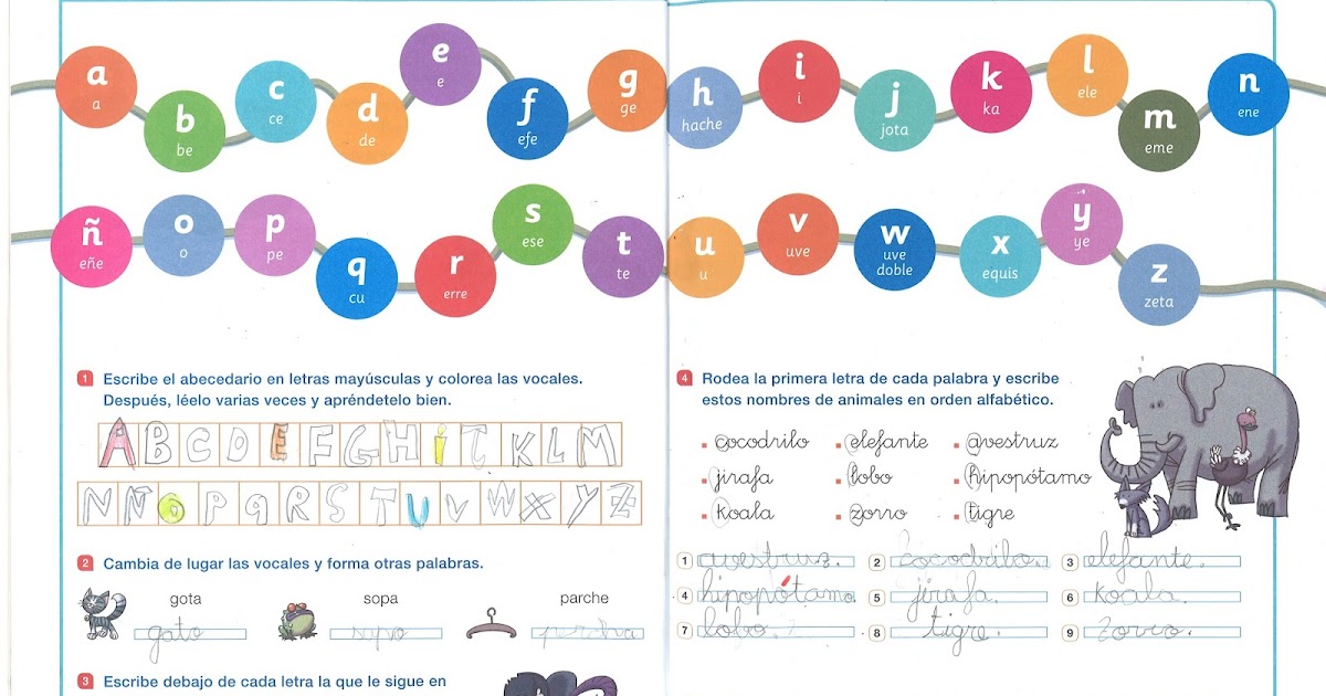 El cuaderno del maestro: El abecedario