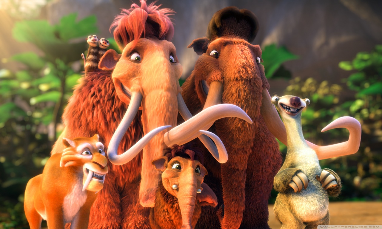DVDs and pop corn: Ice Age series images (HD)