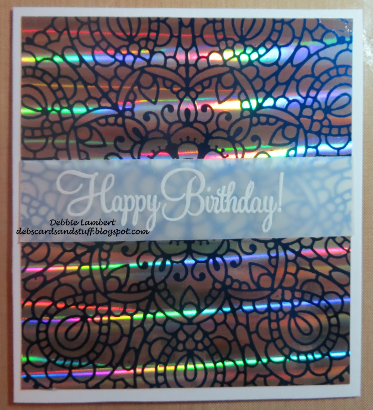Debbies Creations: Birthday Card with Deco Foil "Leftovers"