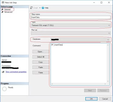 KAILASH'S BLOGS: Create a JOB in SQL Server Management Studio