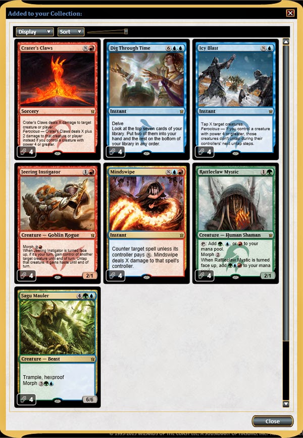 Magic the Gathering Adventures: Preparations for when Fate Reforged is ...