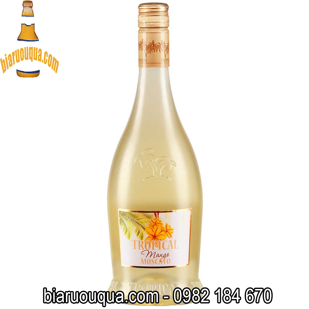 Rượu vang Ý Tropical Mango Moscato Piemonte 5.5% chai 750ml