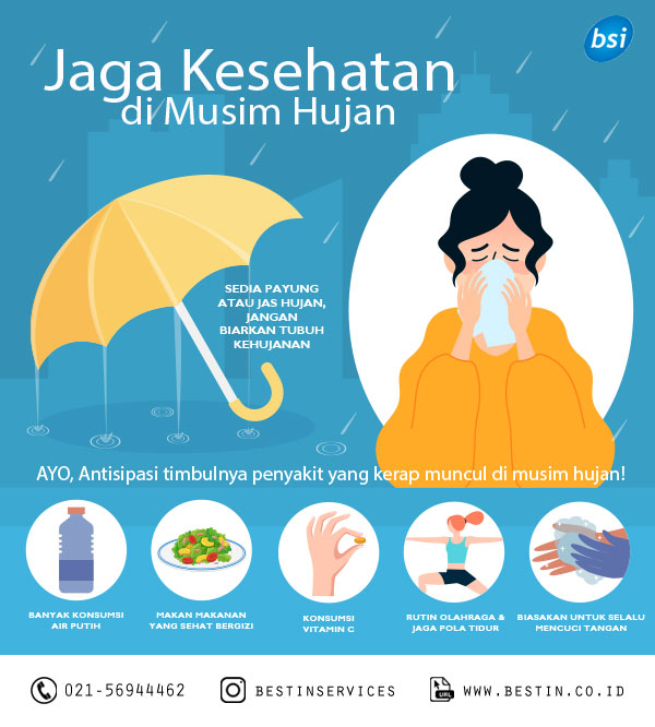 Tips Antisipasi Daya Tahan Tubuh Menurun Selama Musim Hujan - Perusahaan Outsourcing Terbaik di ...