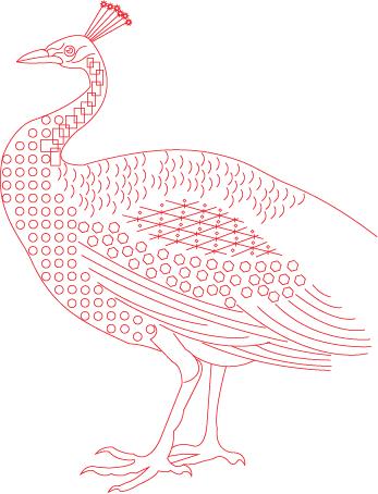 Shawkl Designs: Peacock - Beginning