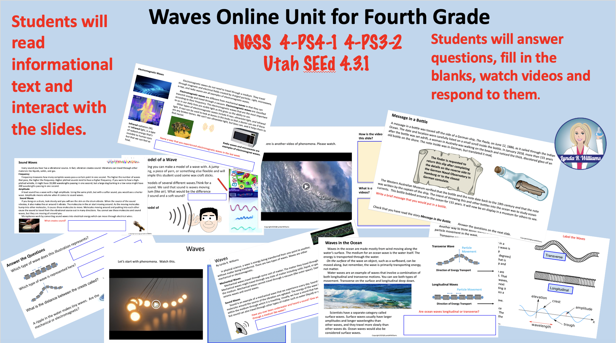 Waves Online Unit For Google Classroom - Teaching Science with Lynda R ...