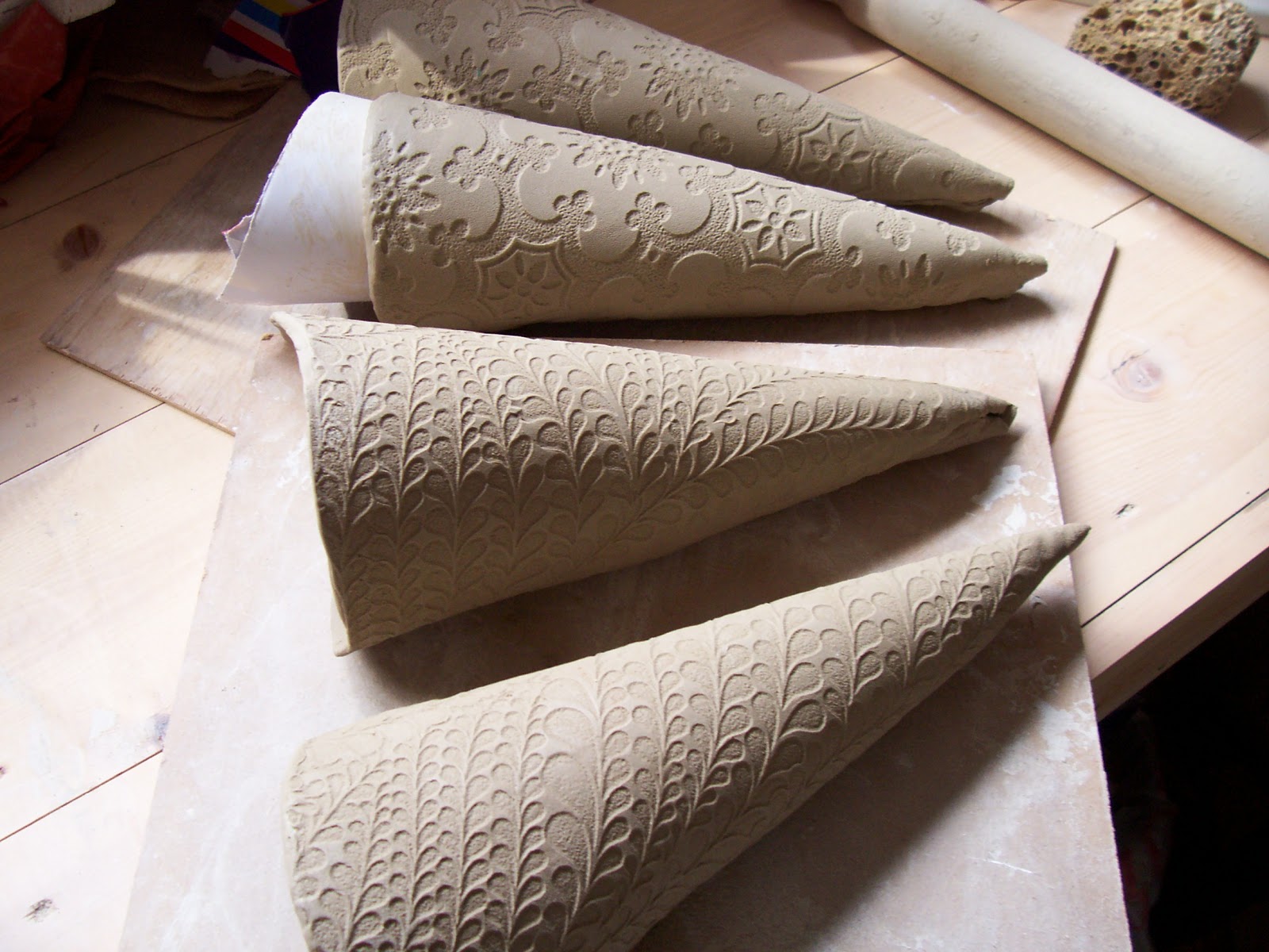 Little Brick House Clayworks: Progress Report... Cone shaped Garden ...