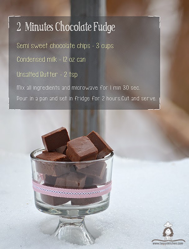 Laavy's Kitchen - A food blog by Laavy: Instant Chocolate Fudge ...