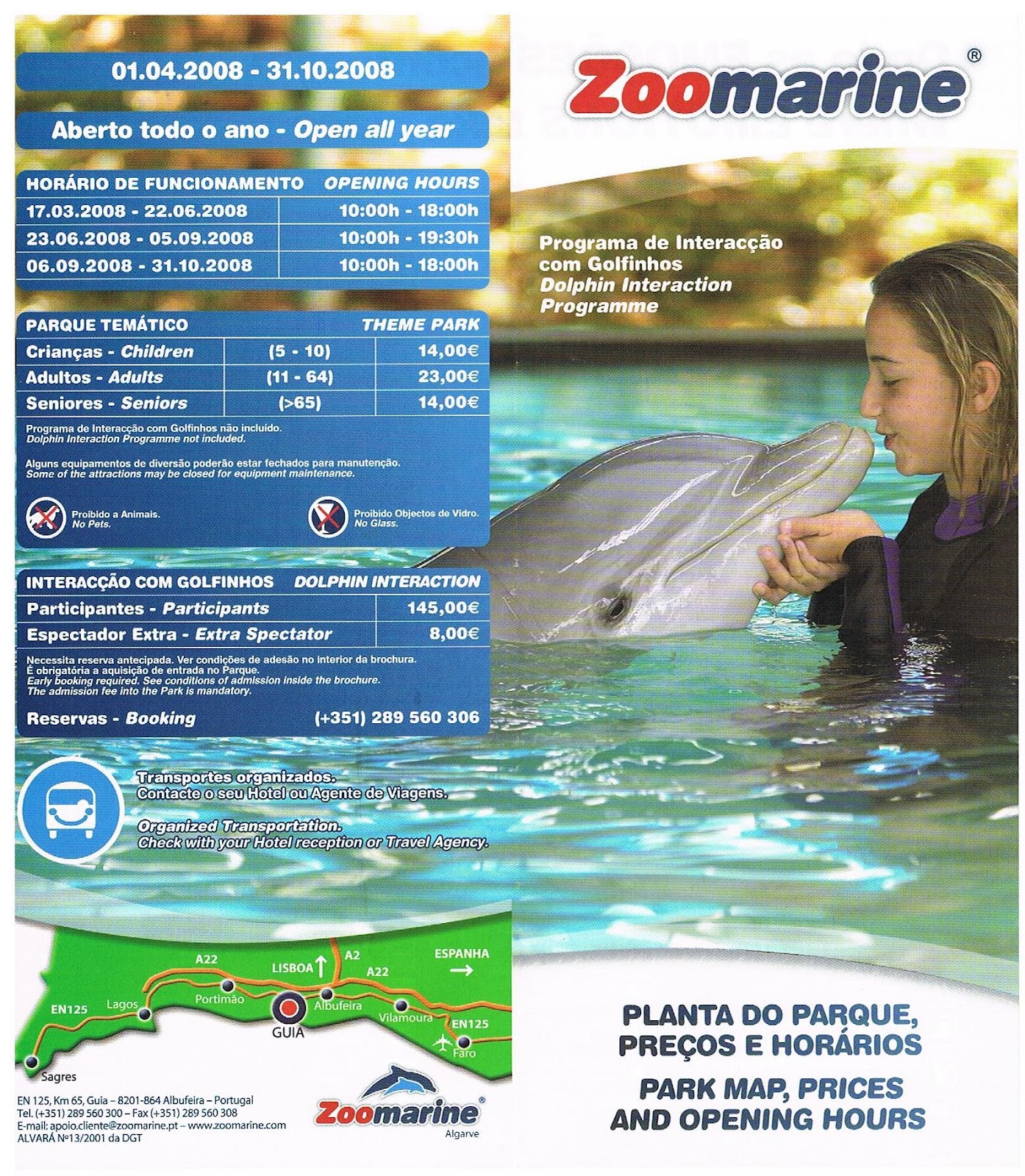 Vai e Vem: Zoomarine - Mapa