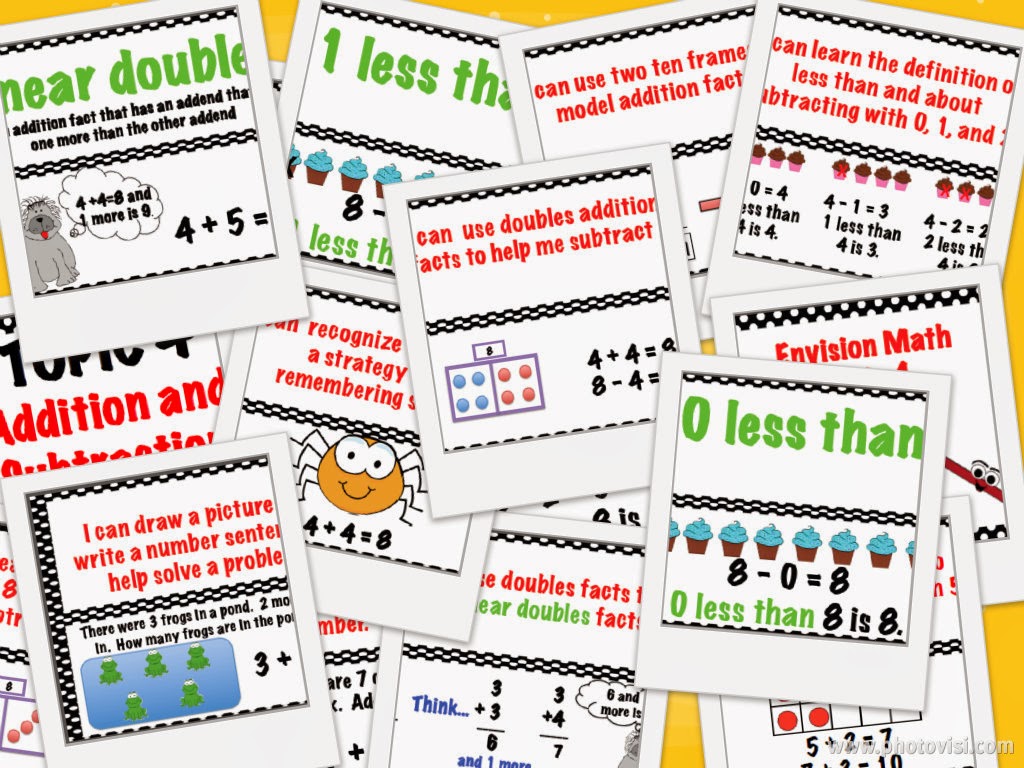 Learning with Firsties: Envision Math Topic 4 Focus Wall