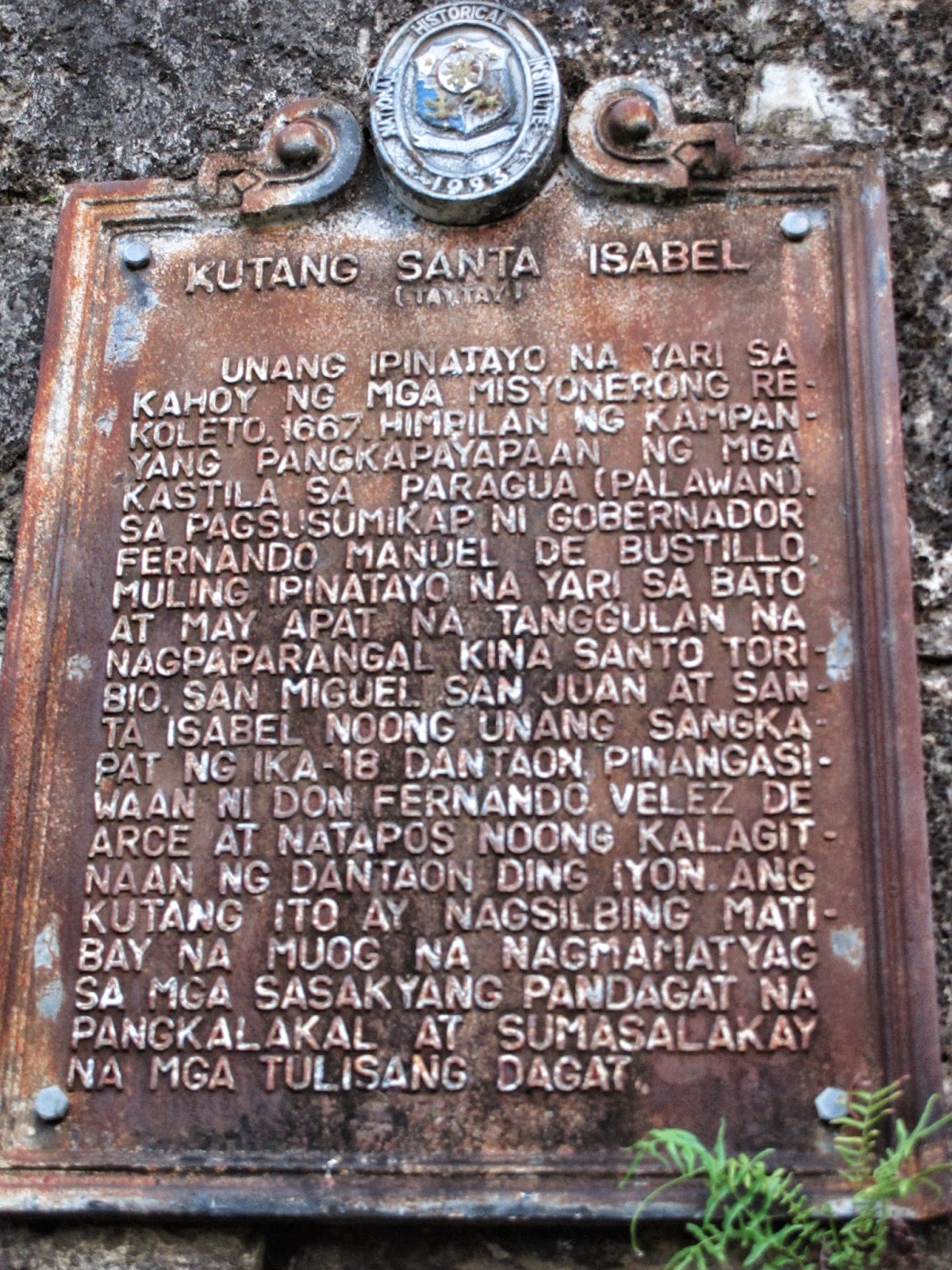 Stop over in Taytay, Palawan: A visit to Kutang Santa Isabel