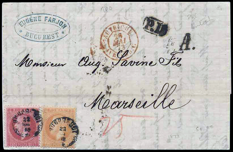 Romanian Stamp News: Lot deosebit de scrisori vechi româneşti